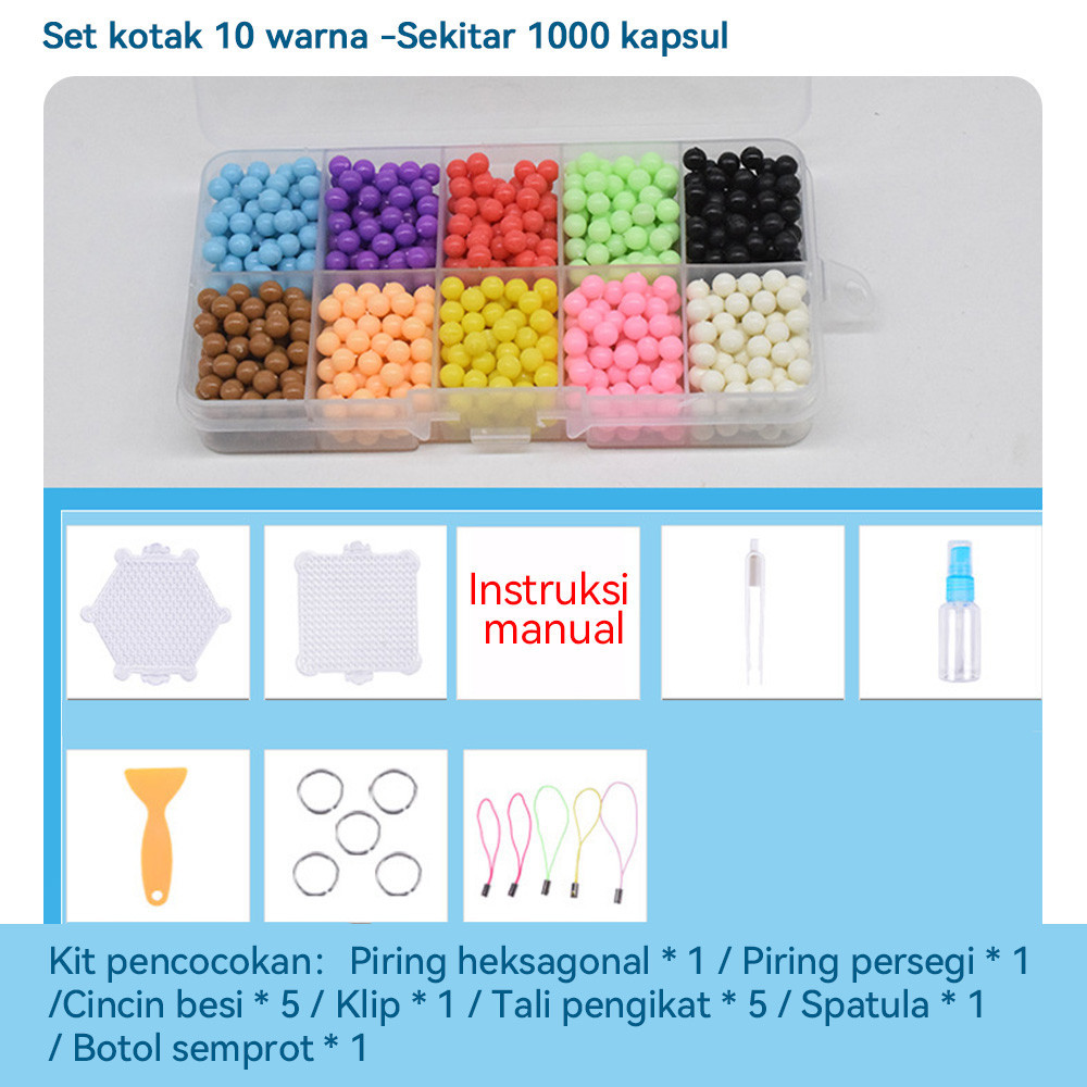 Jual IDOON Diy Anak Magic Water Beads / Mainan Anak Diy beads Set ...