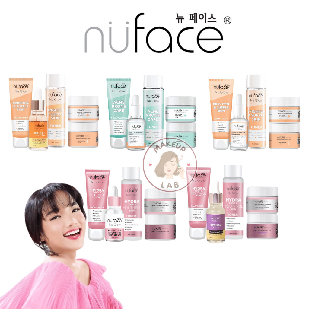 Jual NUFACE Paket Skincare Fuji Series 5in1 Nu Glow Brighten | Acne ...