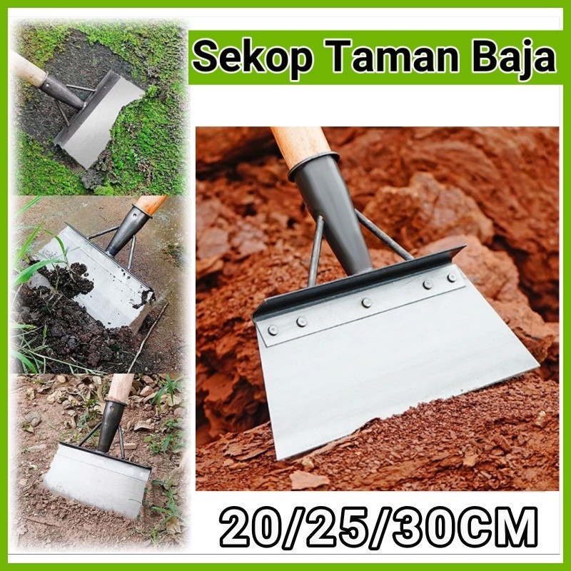 Jual Sekop Taman Baja Cangkul Berkebun Alat Pertanian Peralatan ...