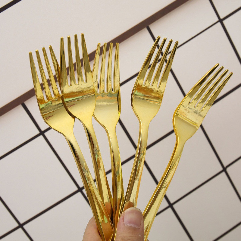 Jual BSid Garpu Makan Stainless Tebal Gold Silver Premium Garpu Besar ...