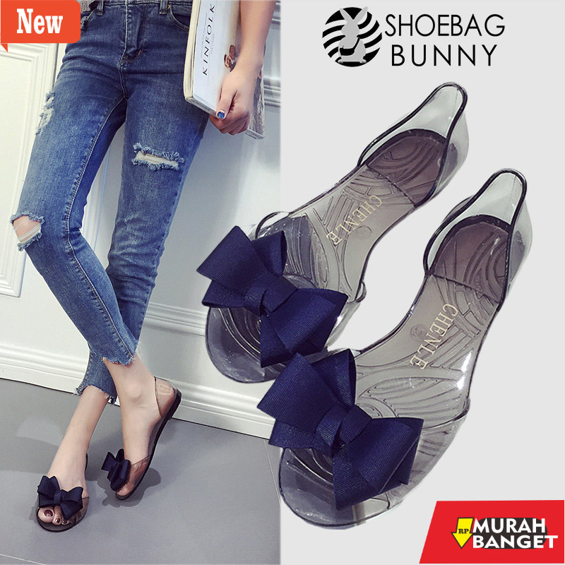 Jual Sepatu untuk lebaran- Ready! COD! Sepatu Jelly Kaca Wanita Flat ...