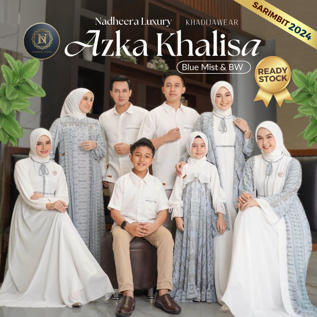 Jual [100%] Premium [BISA COD] NADHEERA LUXURY AZKA & KHALISA BLUE MIST ...