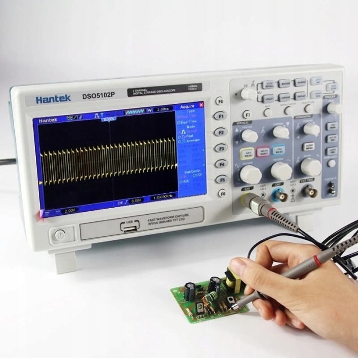 Jual Oscilloscope HANTEK DSO5102P 100MHz 2 ch DSO-5102P Osciloscope ...
