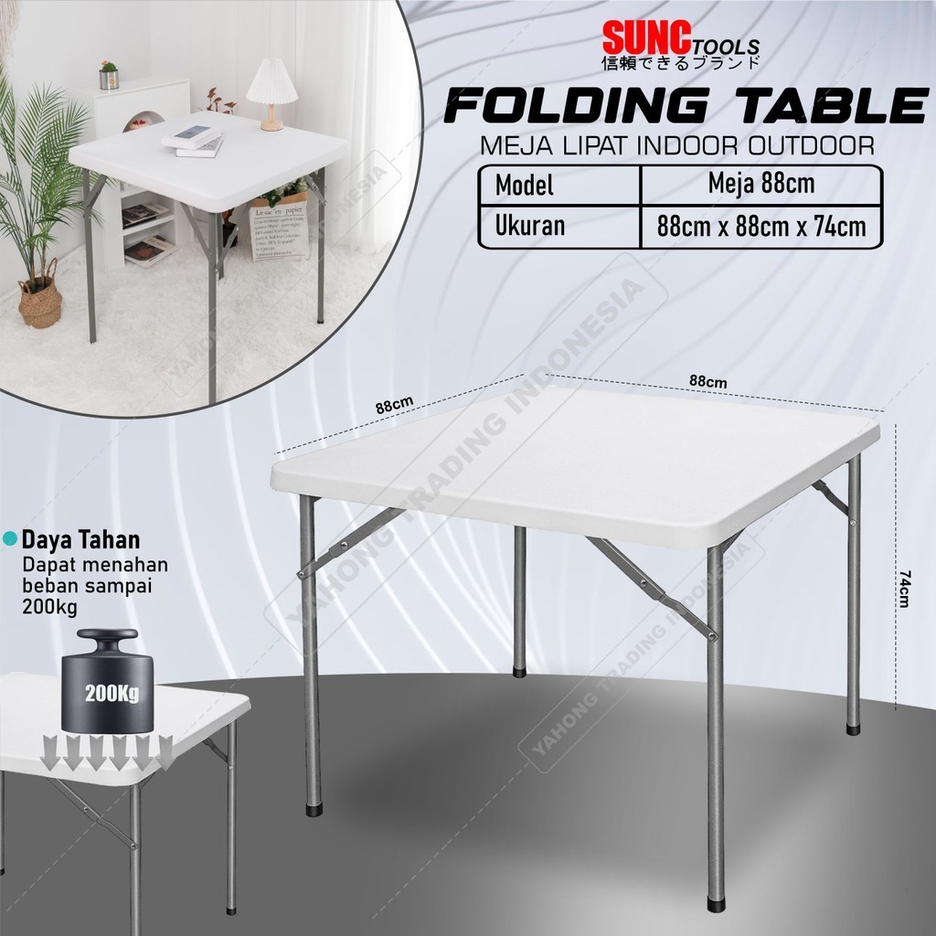 Jual SUNC TOOLS Meja Lipat Panjang 88cm Meja Portable Meja Makan Meja ...