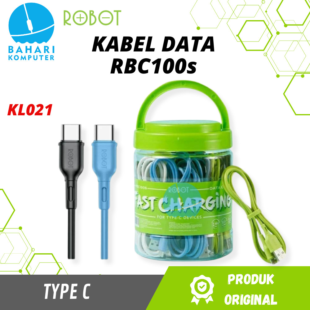 Jual Kabel data USB Type C ROBOT RBC100S | Shopee Indonesia