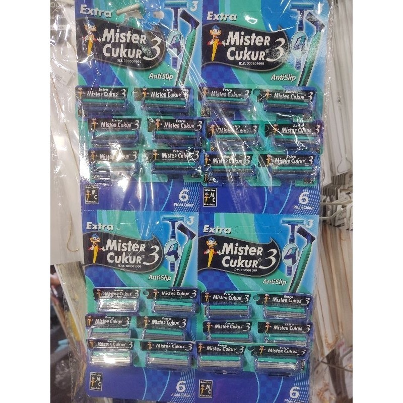 Jual Pisau cukur/ Alat cukuran kumis jenggot Mister cukur 3 Mata & 2 ...