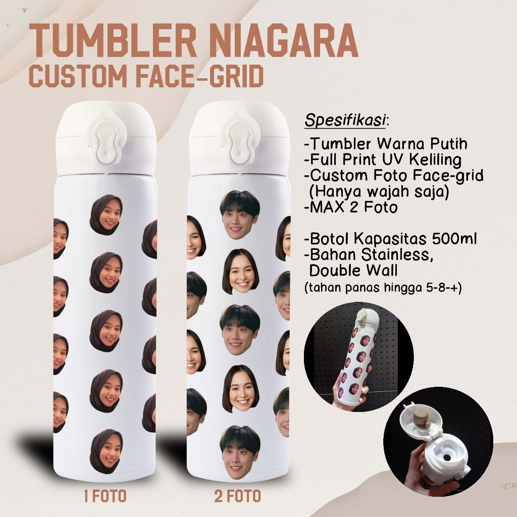Jual CUSTOM TERMOS TUMBLER NIAGARA FULL PRINT UV / DESAIN CUSTOM FOTO ...