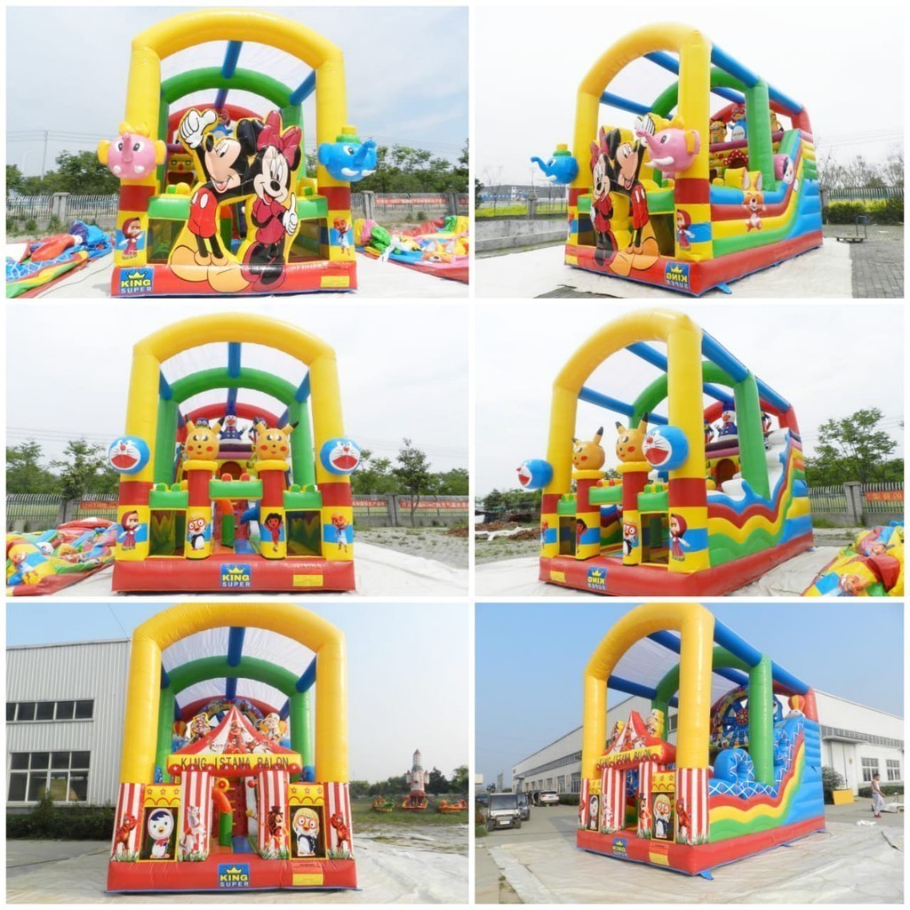 Jual Rumah balon istana balon loncat bompes ukuran 4 x 6 king super ...