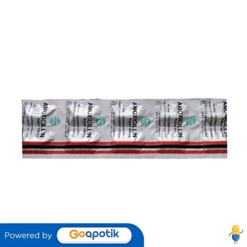 Jual Amoxicillin Trihydrate Errita 500 Mg Strip 10 Kaplet | Shopee ...
