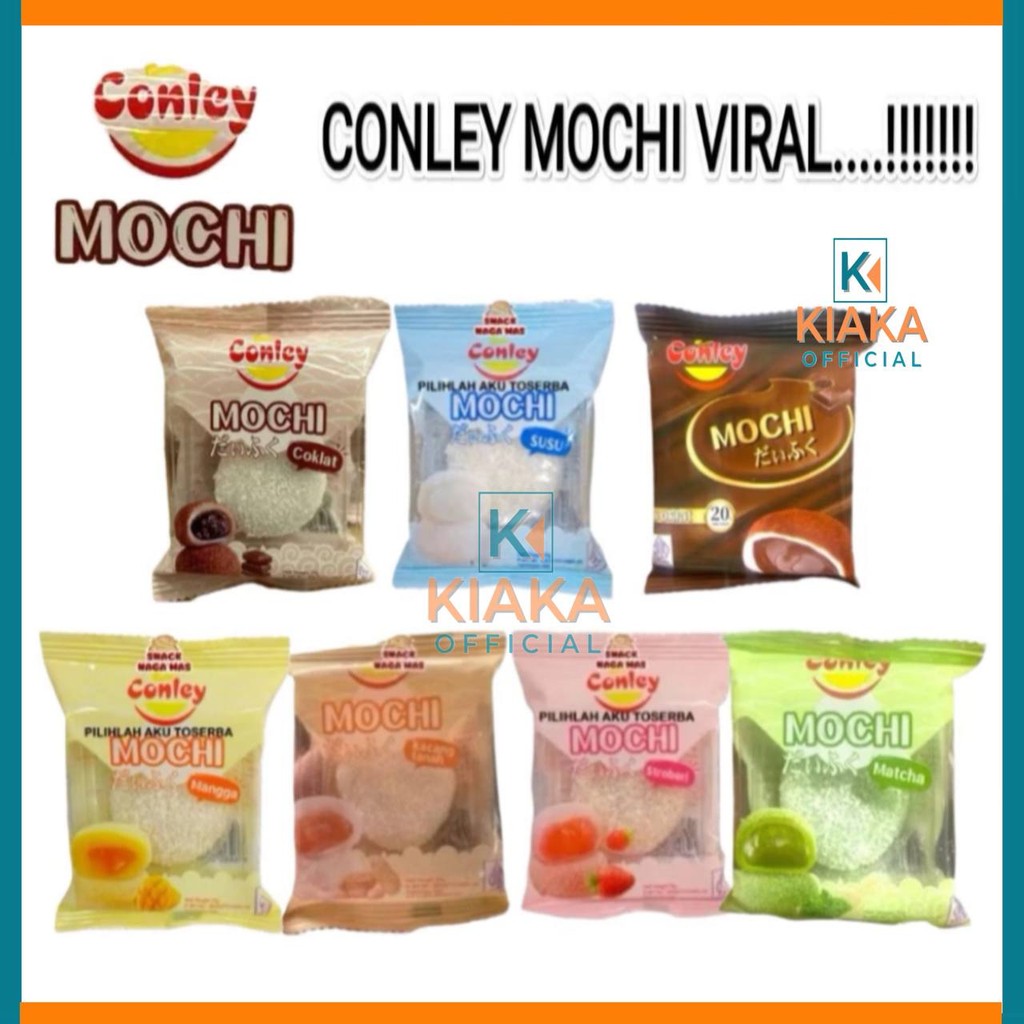 Jual ECERAN CONLEY MOCHI VIRAL1 SACHET COKLAT MANGGA STRAWBERRY SUSU ...