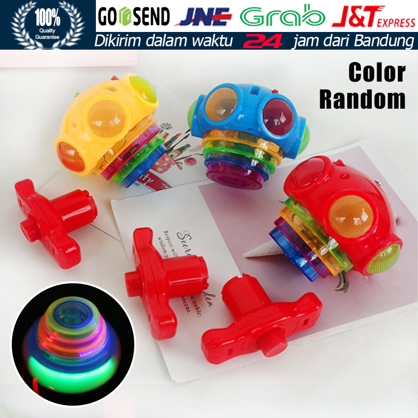 Jual Gasing LED Putar UFO / Mainan Anak Musik & Lampu Berkedip Warna ...