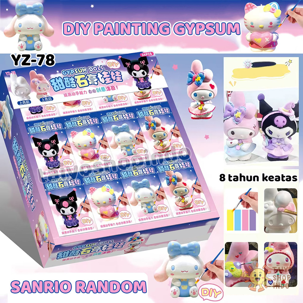 Jual TAIYO DIY Painting Gypsum Labubu Karakter Random Melukis Lukis ...