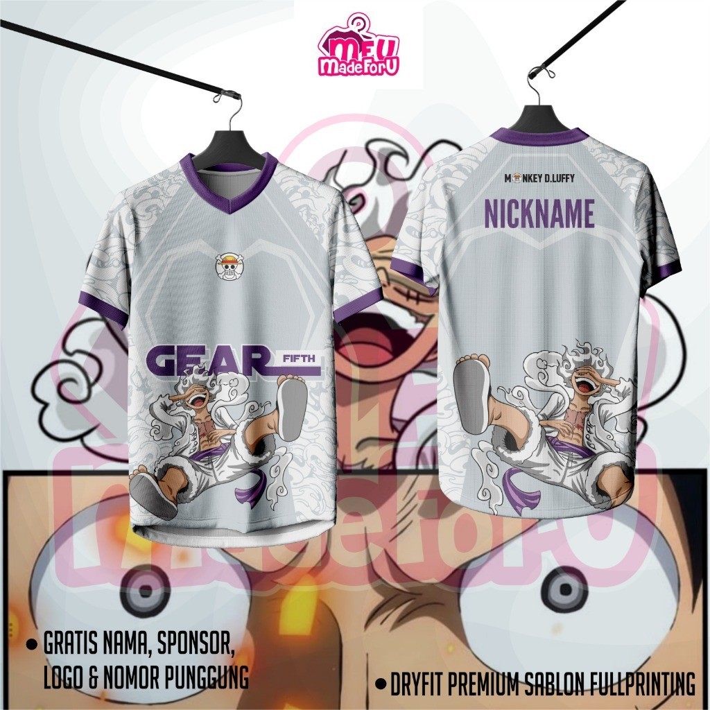 Jual Jersey Baju Kartun Monkey D. Luffy Gear Special One Piece Custom ...