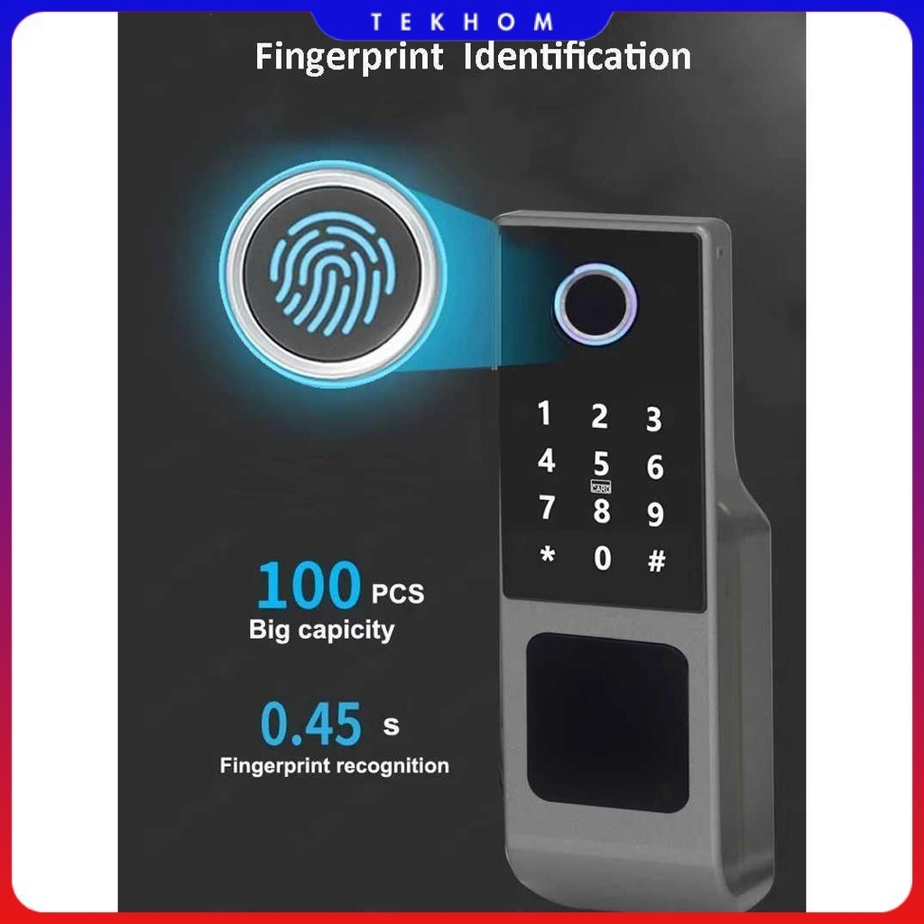Jual TaffHOME Smart Door Lock Fingerprint Password Card Waterproof IP66 - G23 | Shopee Indonesia