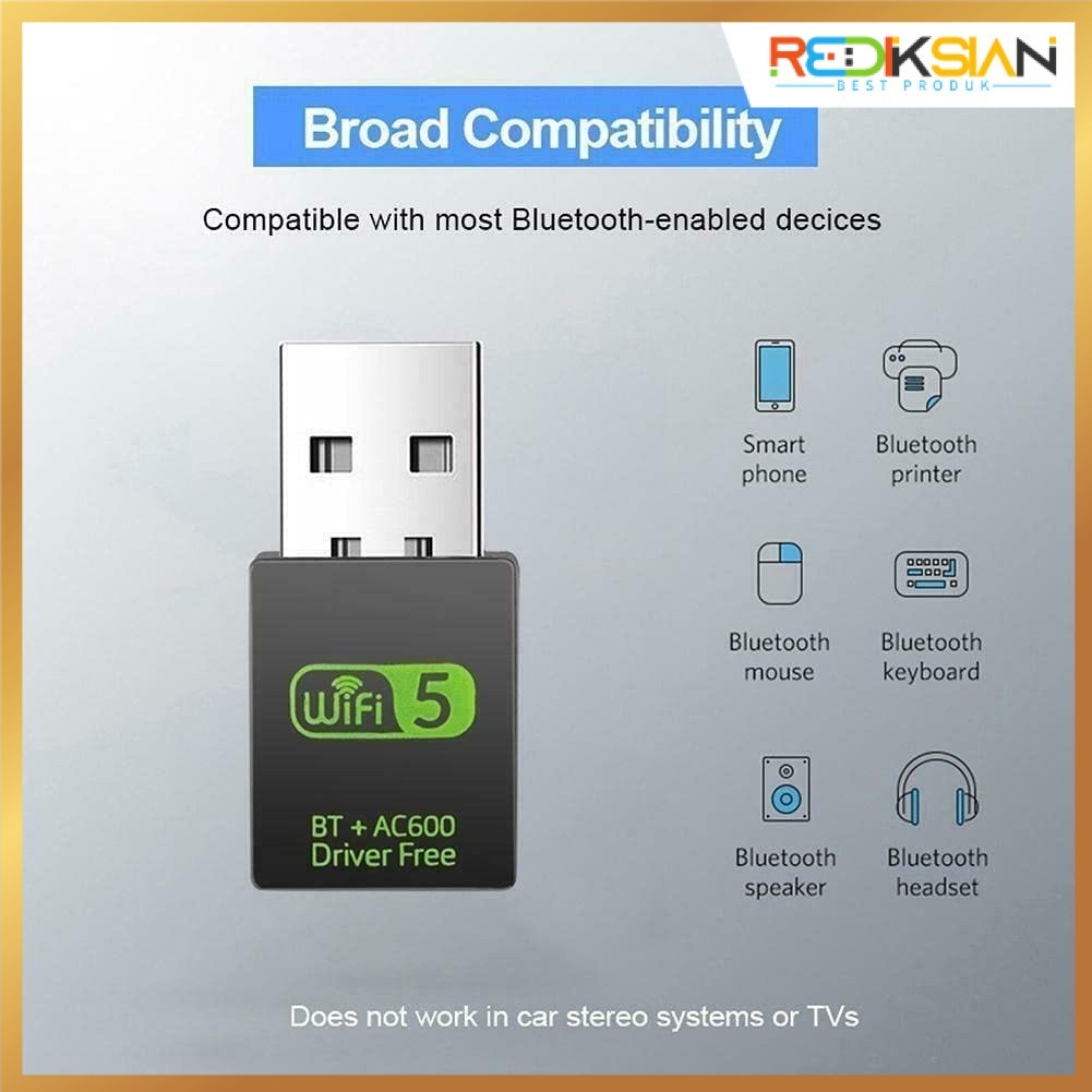 Jual Adaptor Adapter OTG WiFi Comfast Mini USB WiFi Bluetooth 2in1 ...