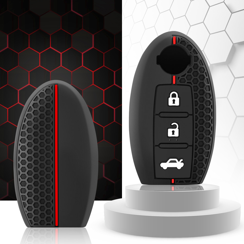 Jual Silicone Key Case For Nissan Tiida Qashqai J11 J10 Micra Kicks ...