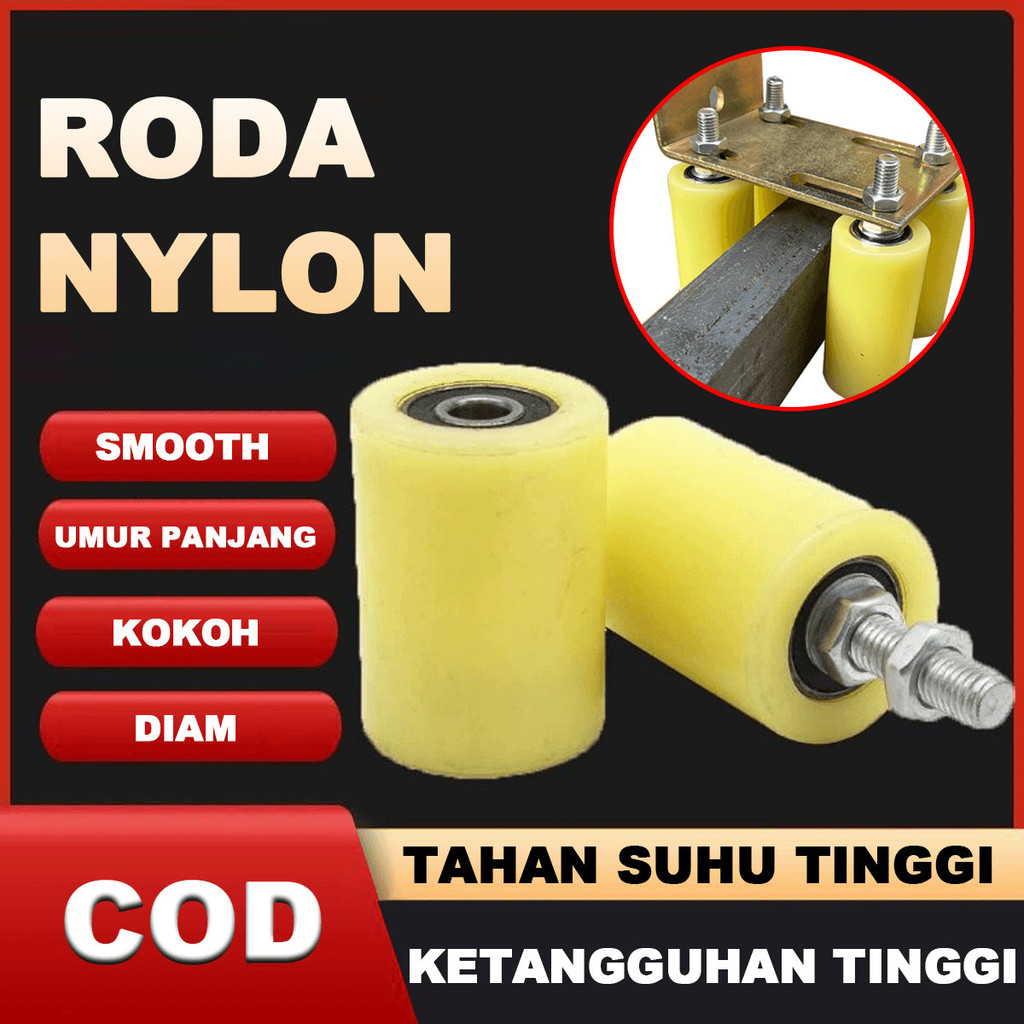 Jual Braket roller nilon rumah roda atas penuntun pintu pagar dorong ...