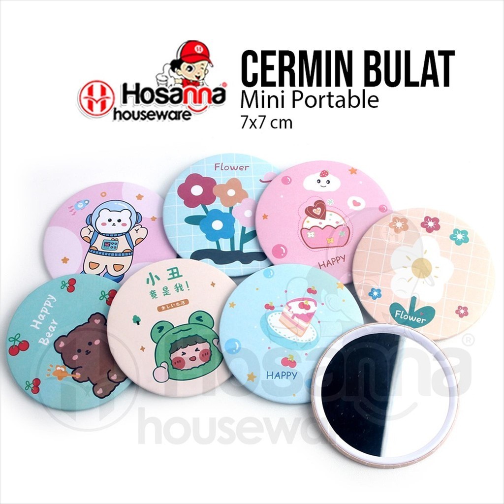Jual Kaca Saku Bulat Karakter 7*7 / Cermin Bulat Kecil | Shopee Indonesia