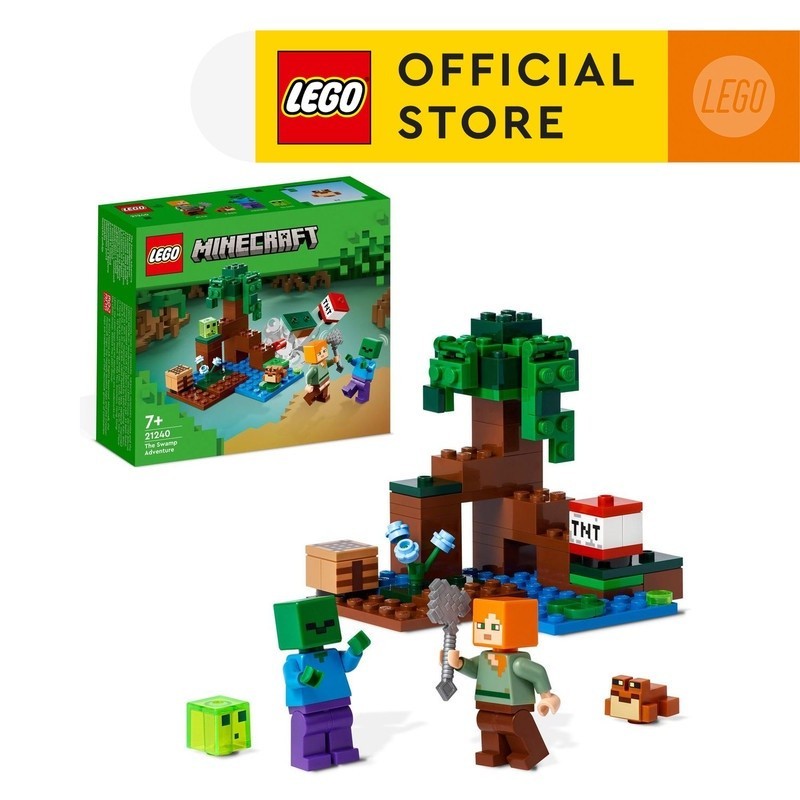 Jual LEGO Minecraft The Swamp Adventure 21240 Building Toy Set (65 ...