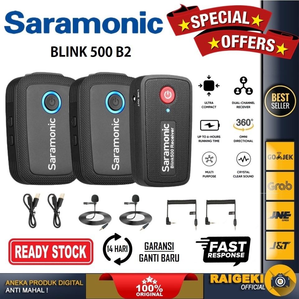 Jual Saramonic Blink 500 B2 Ultracompact 2 Person Wireless Clip On