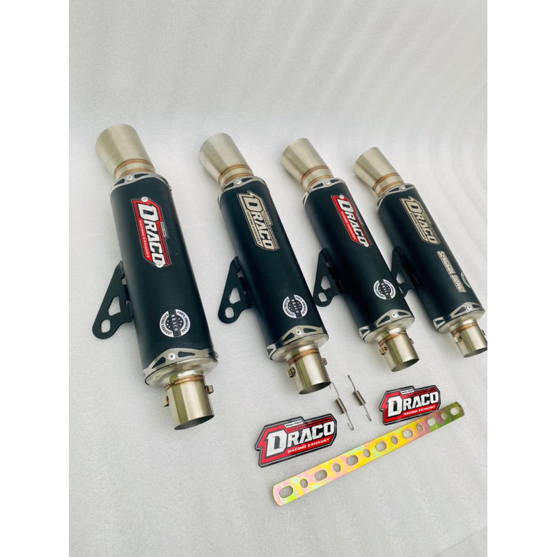 Jual Silincer slencer samlong Original draco inlet 38 mm black coating ...