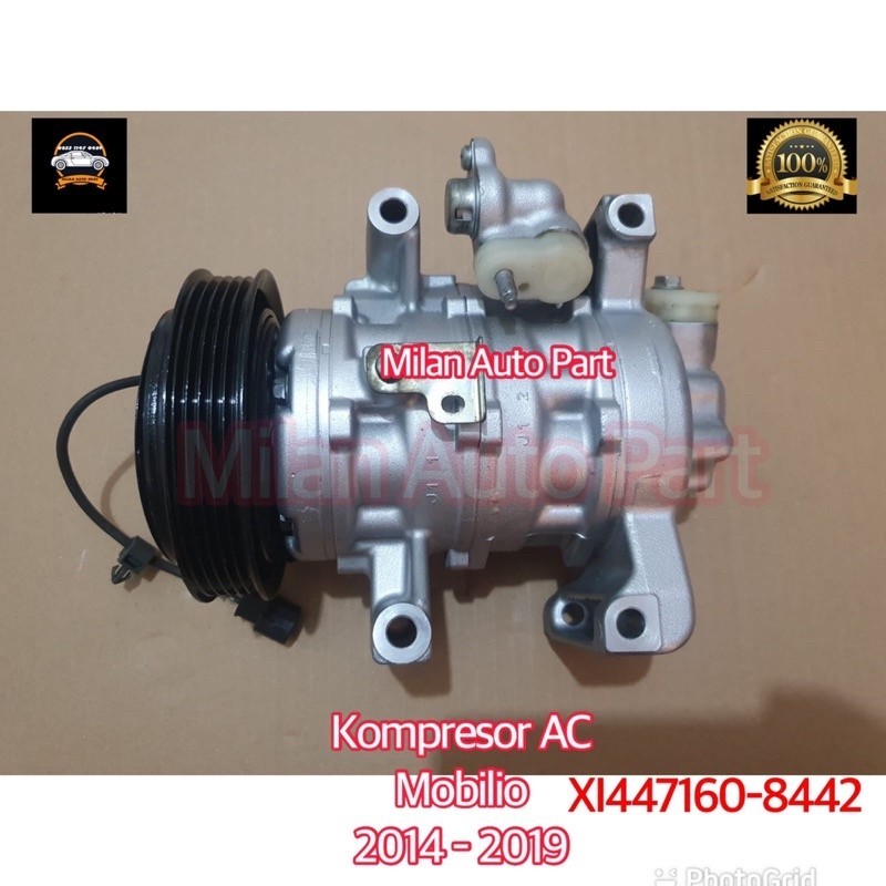 Jual Kompresor compressor assy AC Mobilio XI447160-8442 10SRE11C 2014 ...