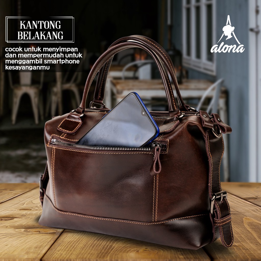 Jual Tas Jinjing Selempang / Slempang Exclusive Kulit Asli Wanita Alona ...