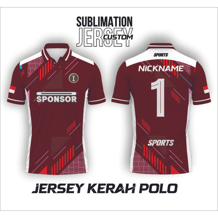 Jual Jersey Full Printing Kerah Polo Bisa Satuan dan Request Desain Motif | Shopee Indonesia