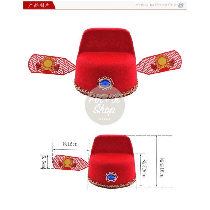 Jual Topi Imlek Anak Kostum Kaisar Han Korea Cheongsam Cina Raja Hanbok ...