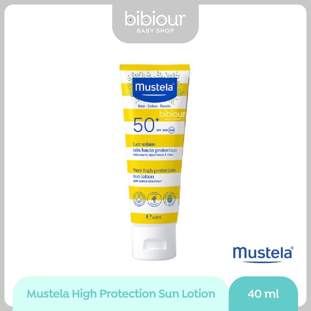 Jual Mustela High Protection Sun Lotion 40mL Sun Block 40 mL | Shopee ...