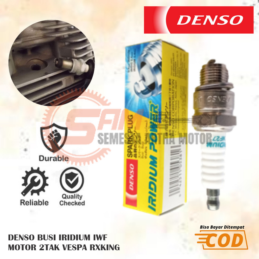 Jual Busi Denso Iridium Power IWF Spark Plug Motor 2Tax Vespa RX K King ...