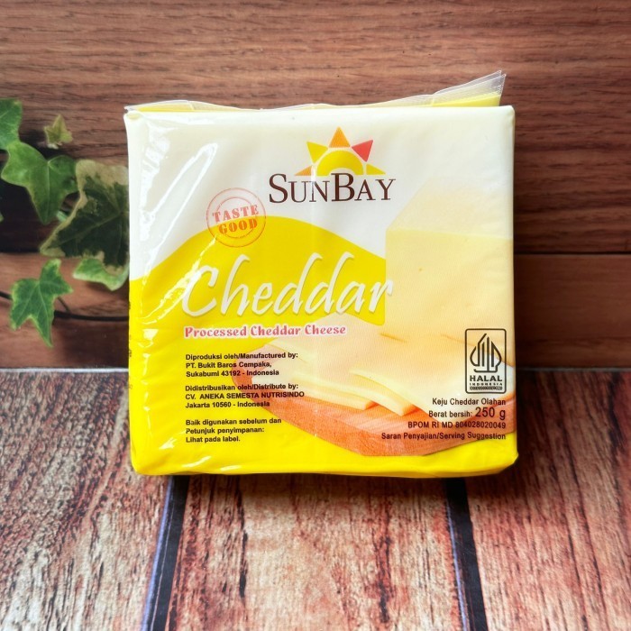 Jual [HEMAT] Sunbay Keju Cheddar Block 250G | Shopee Indonesia