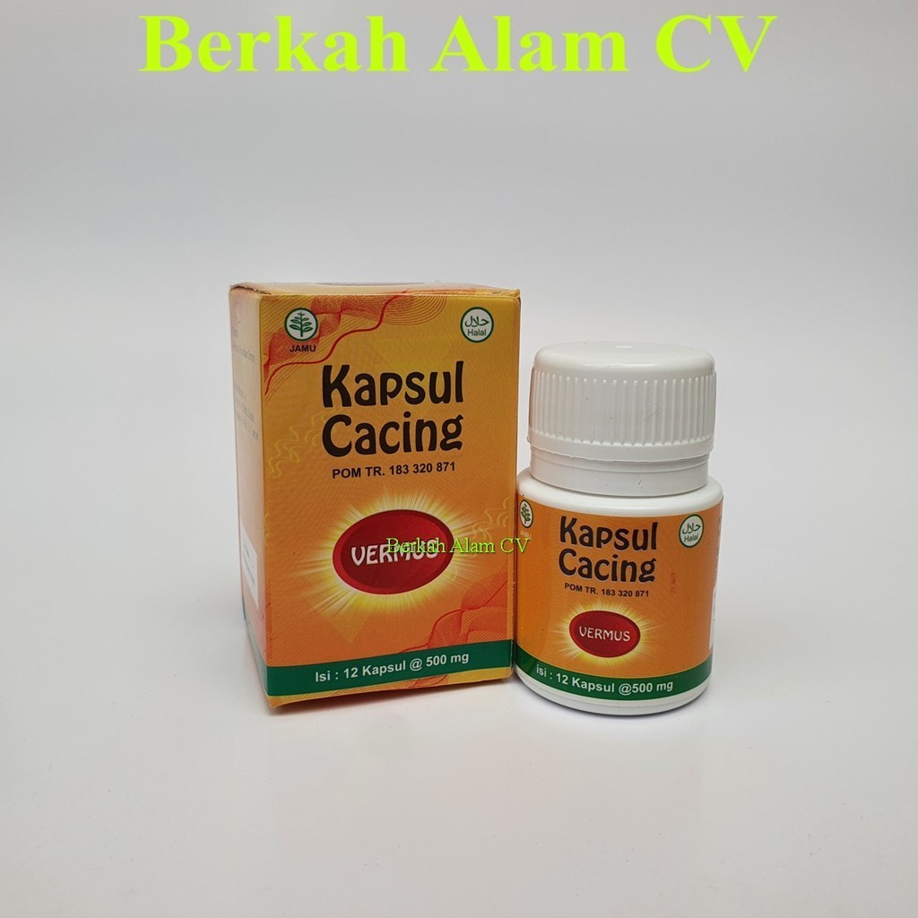 Jual Kapsul Cacing Vermus Kapsul Isi 12 / Kapsul Penurun Demam / Obat ...