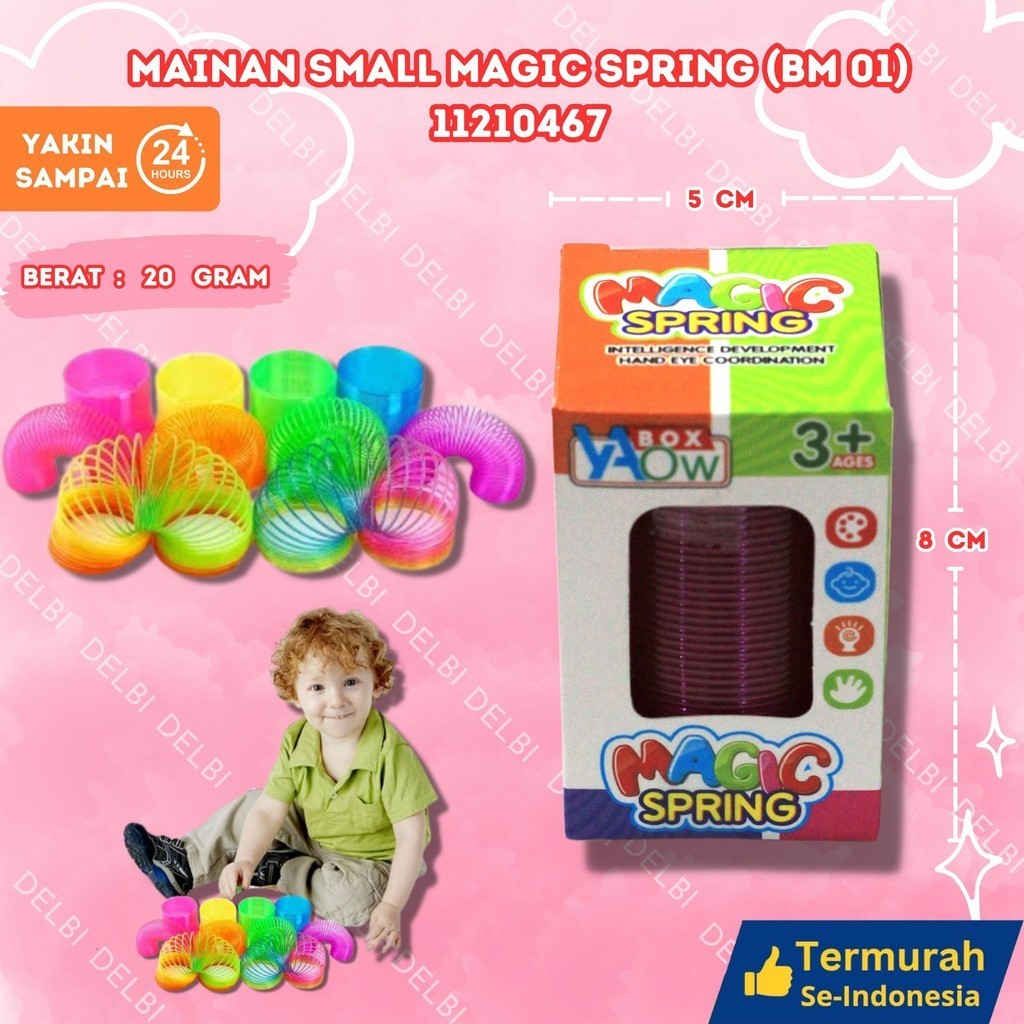 Jual [ Giggel ] Magic Per Spring Splingky 7cm/ Mainan Per Warna-Warni ...