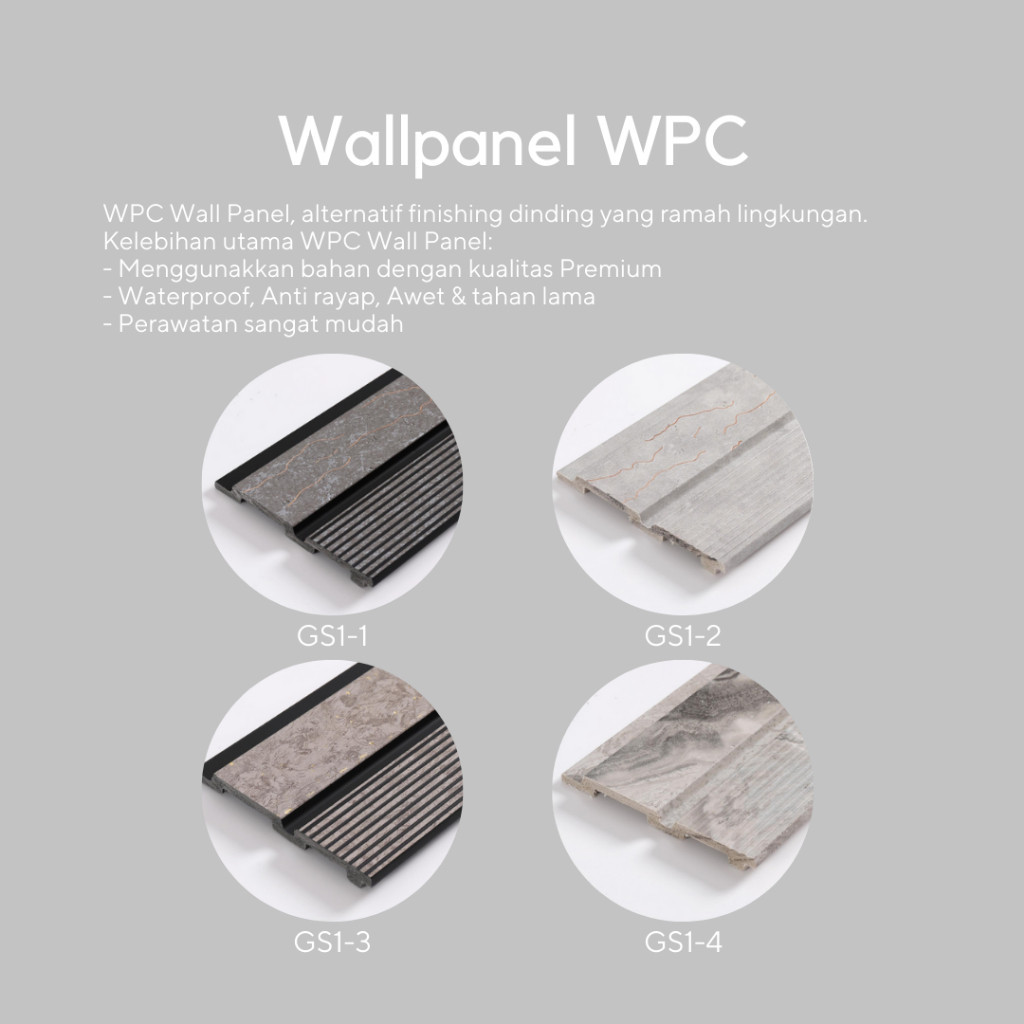 Jual Wallpanel WPC Dinding High-Quality - Tahan Cuaca, Pilihan Warna ...