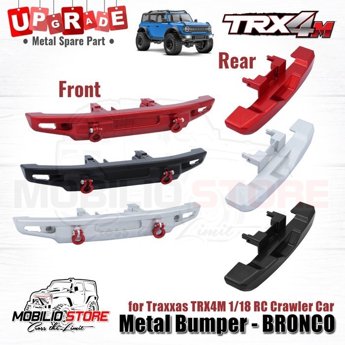 Jual Upgrade Part Metal Front Rear Bumper Suitable for Bronco Traxxas ...