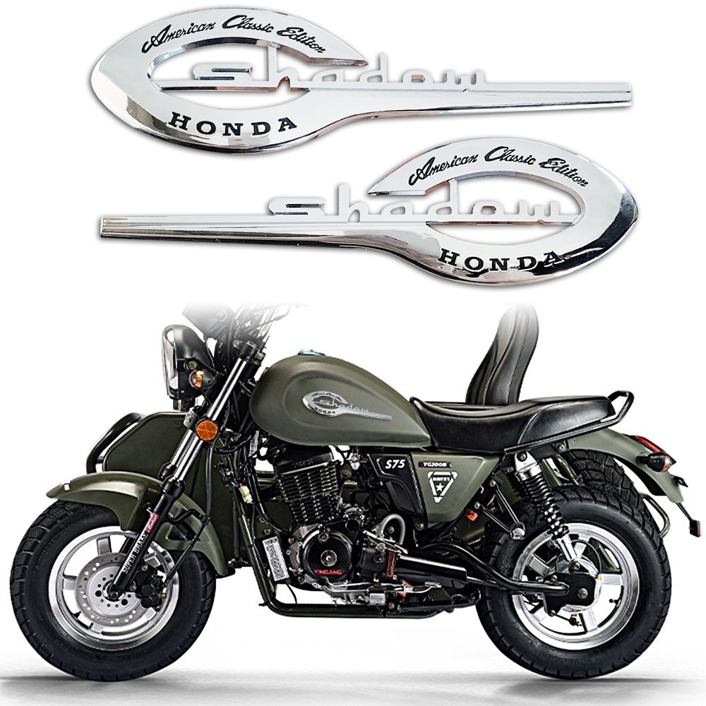 Jual Honda shadow logo untuk sepeda motor VT VTX 600 750 1100 tank emblem ABS Plastic Chrome ...
