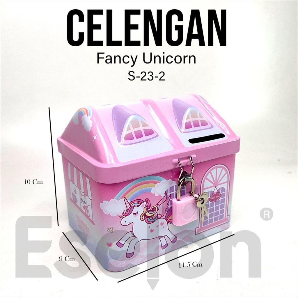 Jual [ES.JKT] Celengan S232 Unicorn Rumah / Celengan anak karakter ...