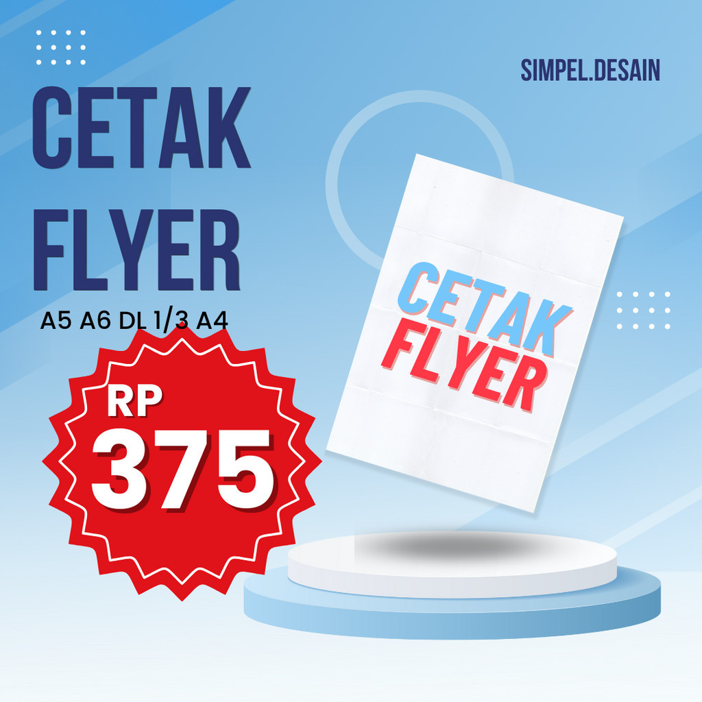 Jual Cetak Brosur Murah A5 A6 DL | Shopee Indonesia