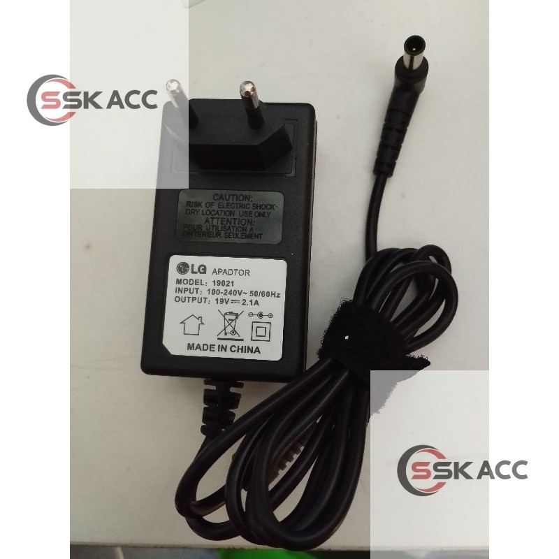 Jual Adaptor LG 19V 2.1A / Charger Monitor LCD Led LG 19 Volt 2.1 A SSKACC-KOMPUTER | Shopee ...