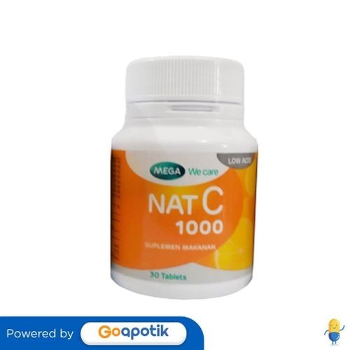 Jual Mega We Care Nat C 1000 Botol 30 Tablet | Shopee Indonesia