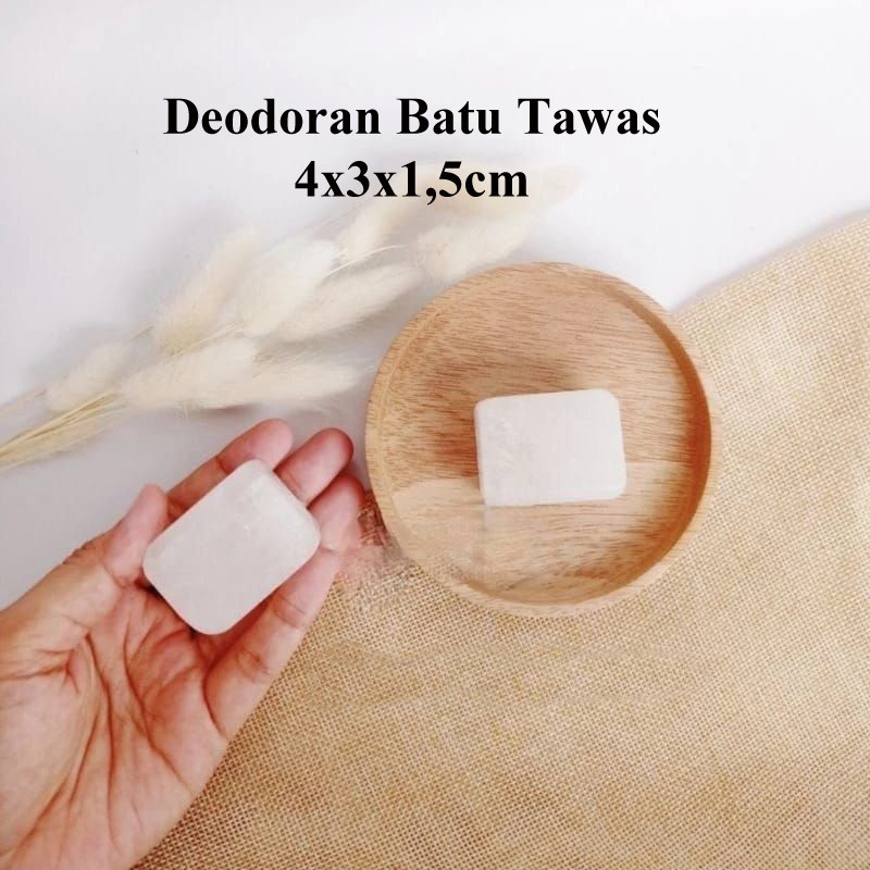 Jual Deodoran Batu Tawas Alami 4x3x1,5cm Penghilang Bau Badan Bau ...