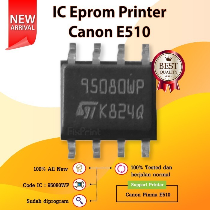 Jual IC Eprom Canon Printer E510 Resetter E510 95080WP IC Eprom E510 IC ...