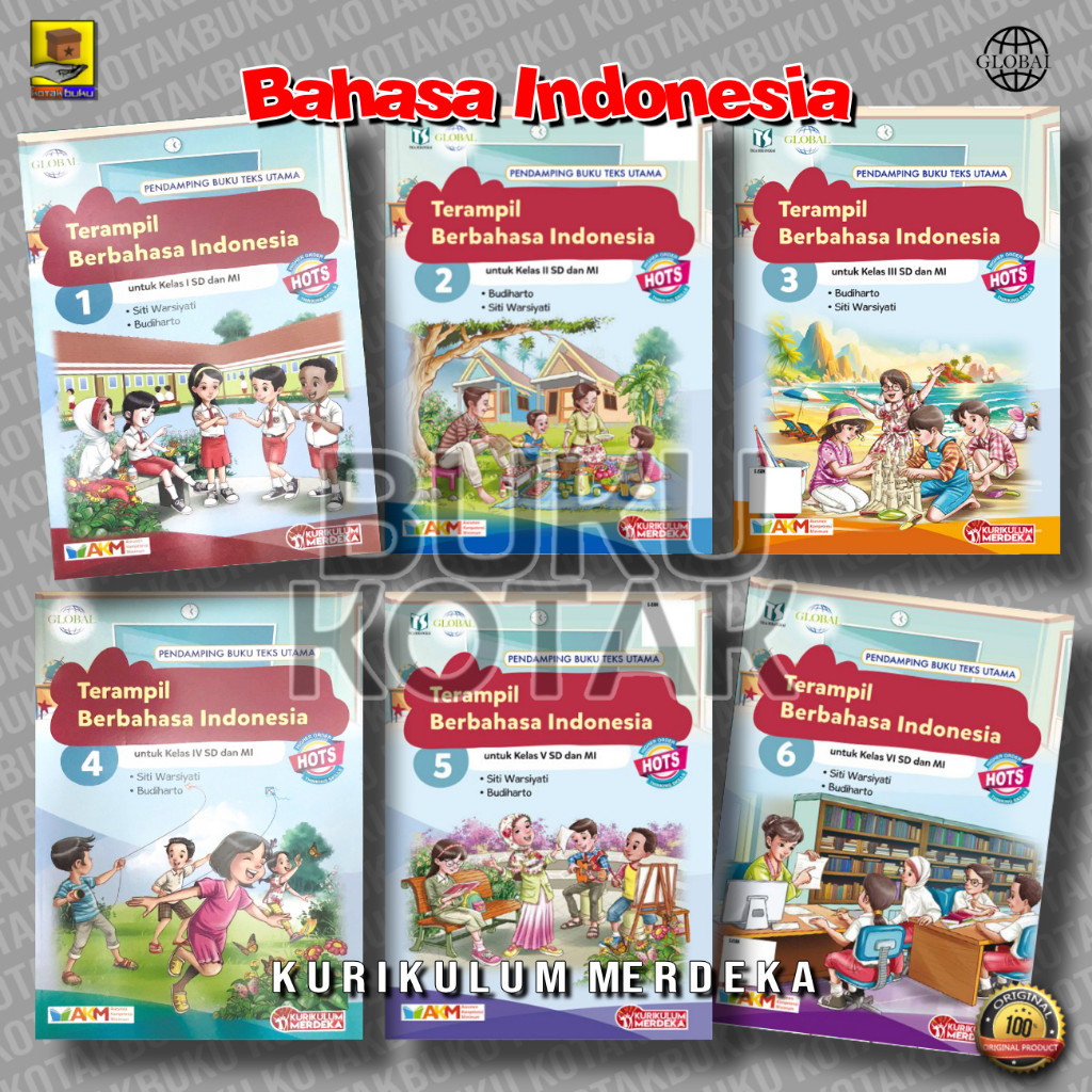 Jual Buku Bahasa Indonesia SD / Bahasa Indonesia Kelas 1 2 3 4 5 6 SD / Kurikulum Merdeka ...
