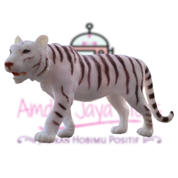 Jual White Tiger Figure Wild Animal Miniatur - Mainan Hewan Macan Putih ...