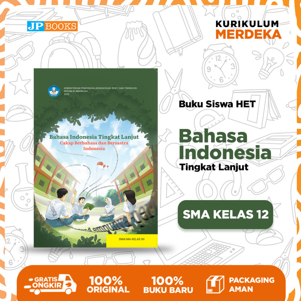 Jual JP Books – (KURIKULUM TERBARU) Buku Siswa / Buku Teks HET Kurmer Sekolah Bahasa Indonesia ...