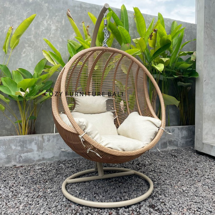 Jual Hanging Chair Rattan Sintetis Kursi Ayunan Rotan Gantung Outdoor