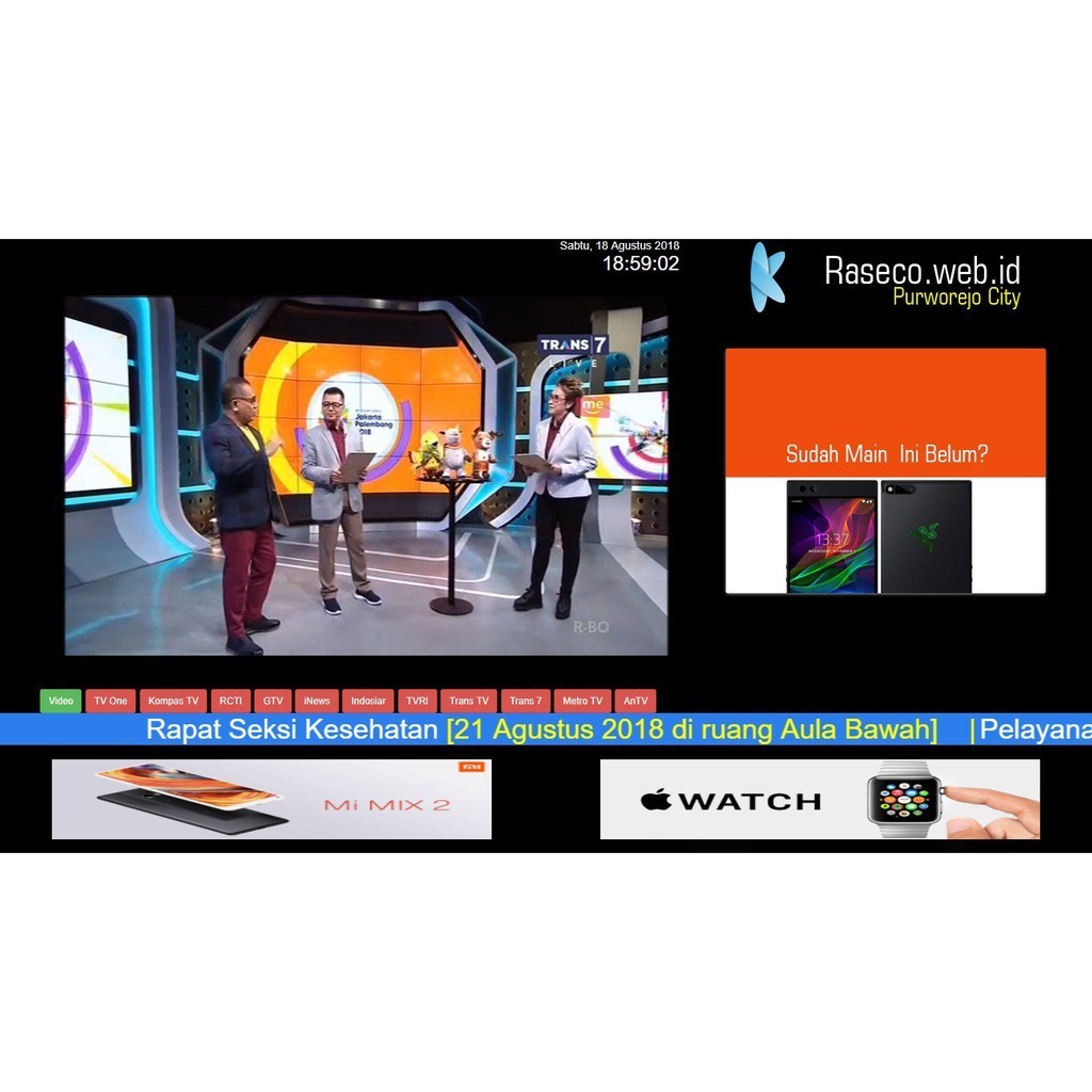 Jual Display Informasi Video Running Teks TV Promosi Cocok Untuk Toko ...