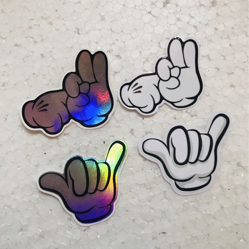 Jual Stiker Tangan cutting Ritrama dan Hologram Cutting Laminasi Glossy ...