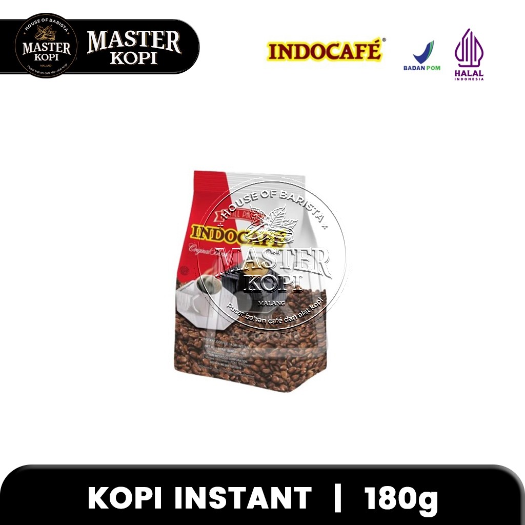 Jual Kopi Indocafe Kopi Hitam Original Blend Refill Pack Pouch 180gr ...